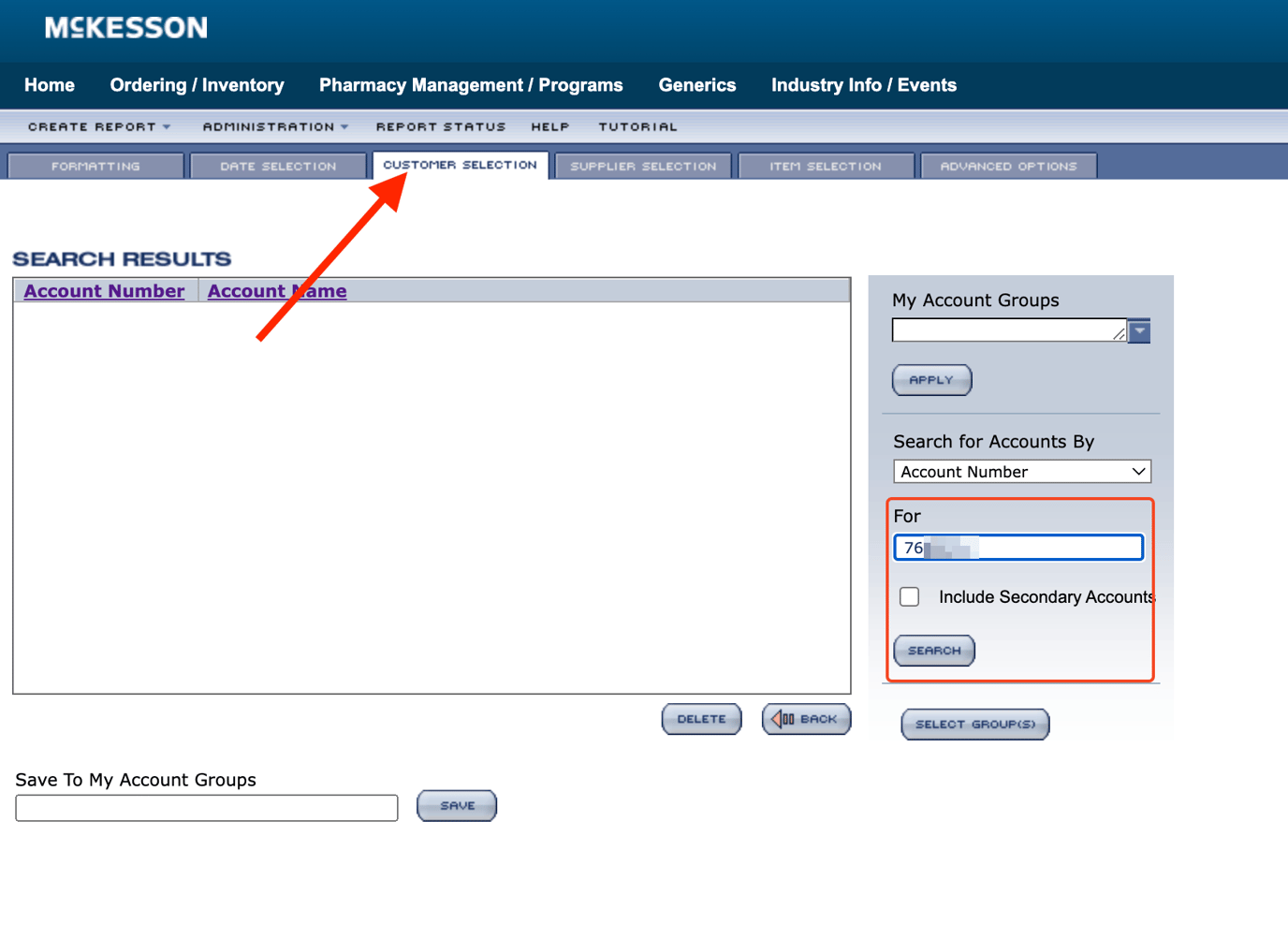 How to export invoice data from McKesson Connect