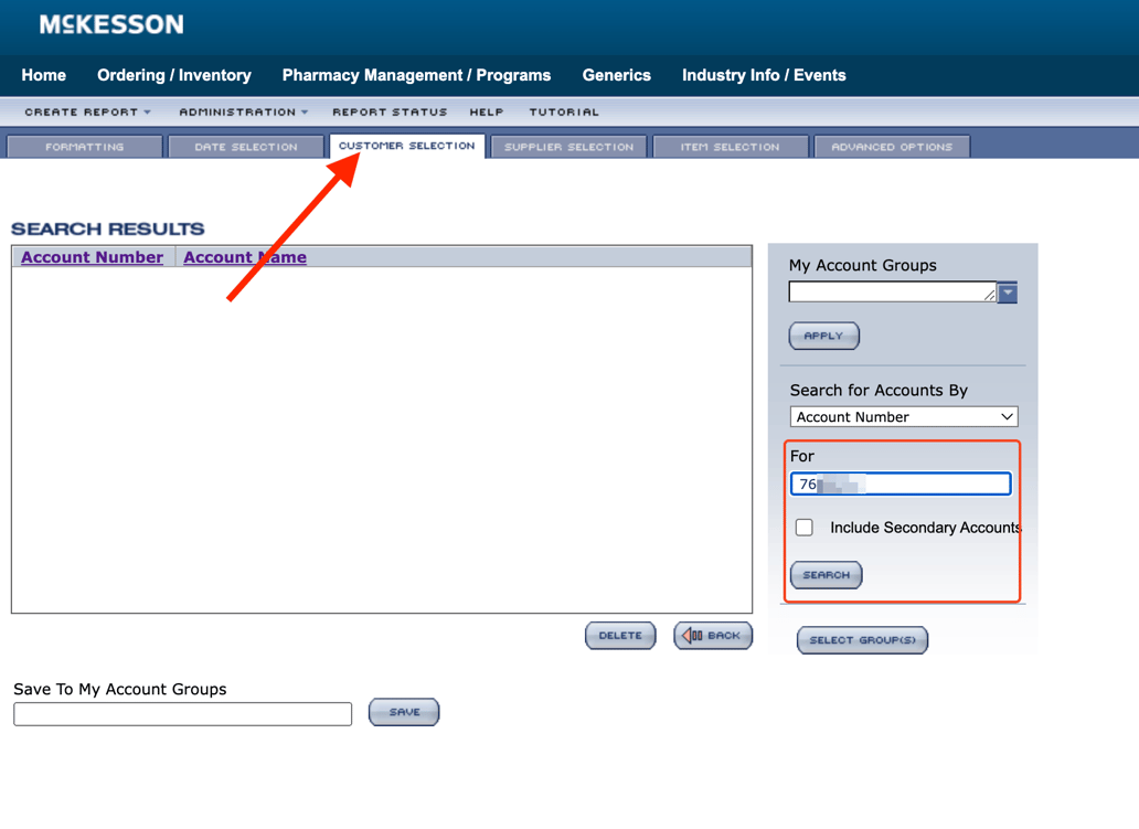 How to export invoice data from McKesson Connect